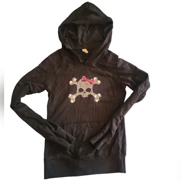 Kavio | Sweaters | Rhinestone Skull And Bones Sweater | Poshmark